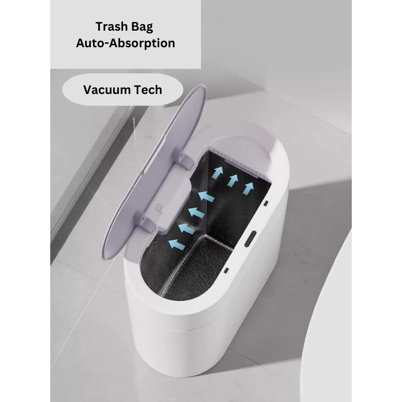 Smart Bin Motion Sensor 9L Odor Sterilisation Rechargeable Dustbin ...